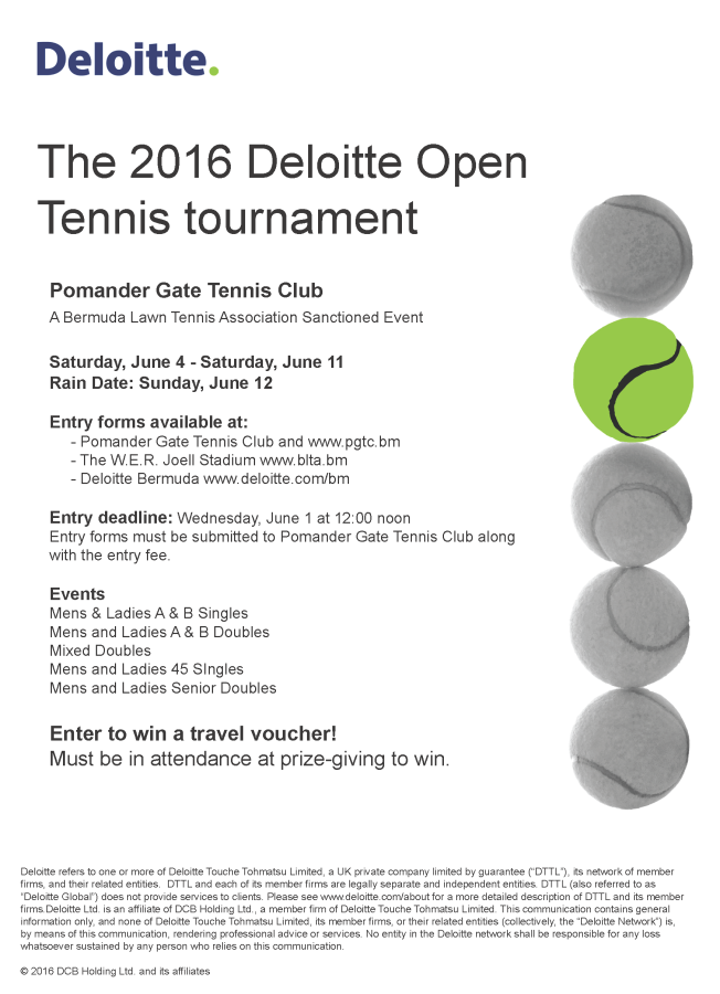 2016 Deloitte Open Tennis Tournament Starts Today – Bermuda Lawn Tennis ...